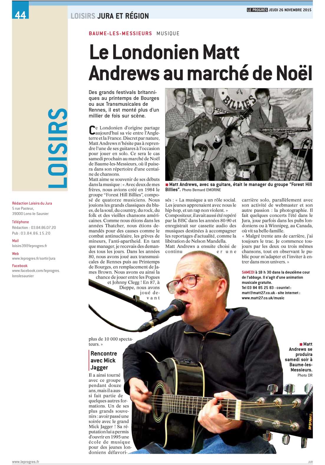 Matt – Singer-songwriter, guitarist, composer & producer, heard around ...